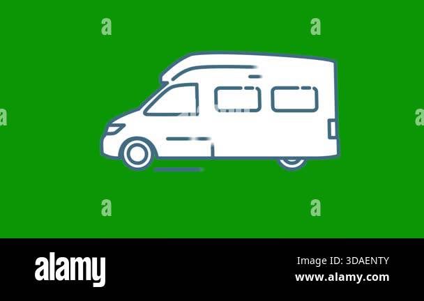 van icon illustration isolated vector sign symbol Stock Video Footage ...