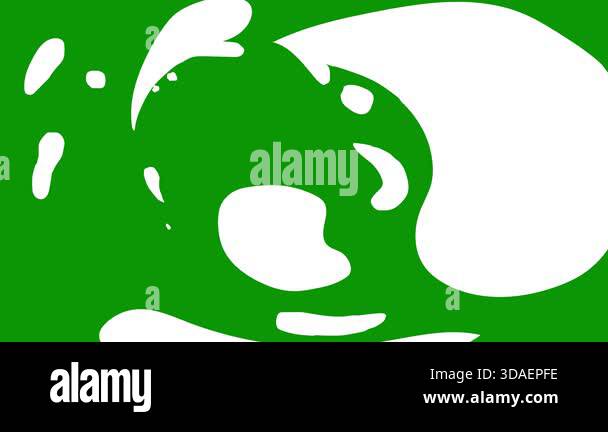 green color liquid splash on white background Stock Video Footage - Alamy