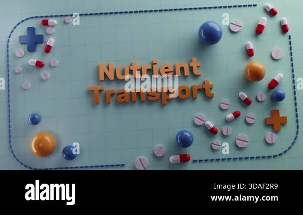 d pills navigate informational pathway, colorful capsules traverse ...