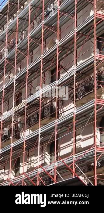 House building scaffold scaffolding Stock Videos & Footage - HD and 4K ...