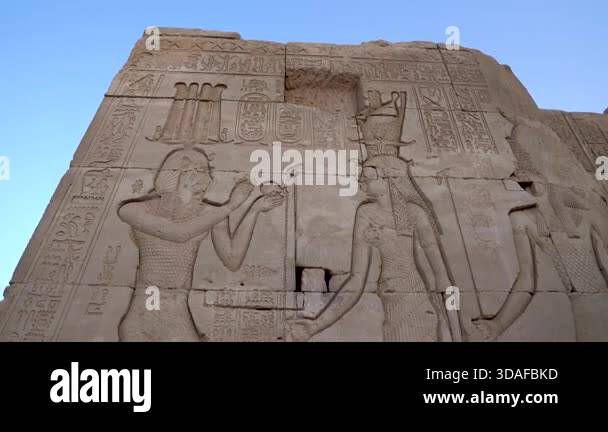Explore the famous hieroglyphic carving at the Temple of Hathor in ...