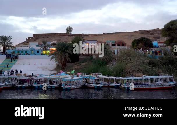 Aswan - Egypt 25-7-2021: Experience the stunning view of the Nile River ...