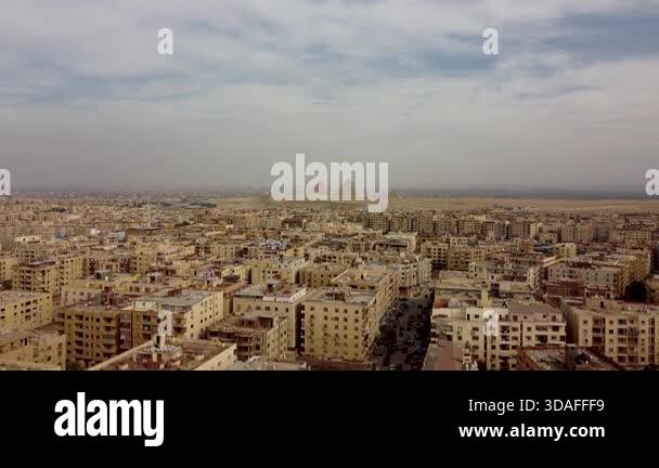 Experience breathtaking aerial footage of the Cairo city skyline on a ...