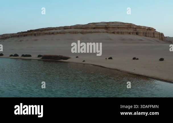 Discover the stunning aerial landscape view of Magic Lake in Fayoum ...