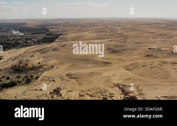 Stunning aerial view of the Giza pyramids captured by drone. Experience ...