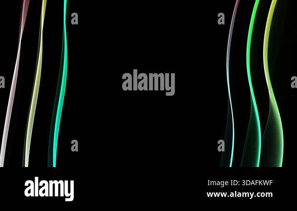 Abstract Three-Color Lines 4K Animation Vibrant Multi-Tone Motion ...
