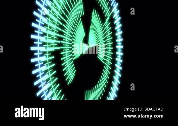 3D HUD Circle Speedometer Green Animation Loop Stock Video Footage - Alamy