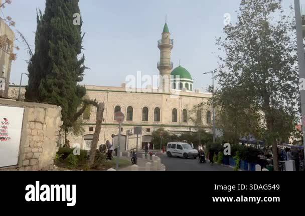 Haifa, Israel, 5 December 2025 Al-Istiqlal Mosque, an active mosque in ...