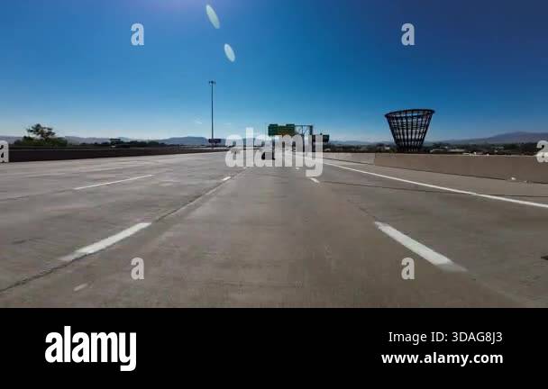 Reno Downtown Freeway 05 Front View 580 and 395 South Driving Plates ...