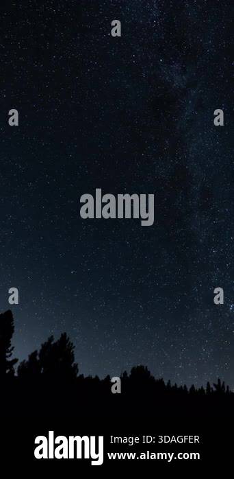 Vertical Universe Milky Way Galaxy Summer North Sky Time Lapse ...