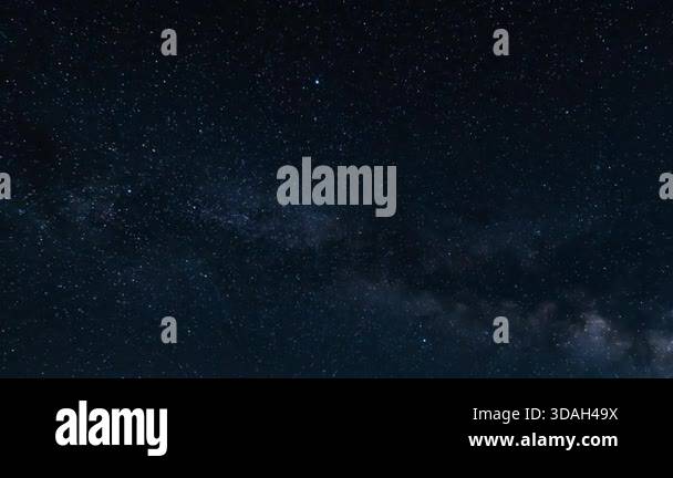 East Night Sky Milky Way Galaxy Time Lapse Astrophotography Stock Video ...