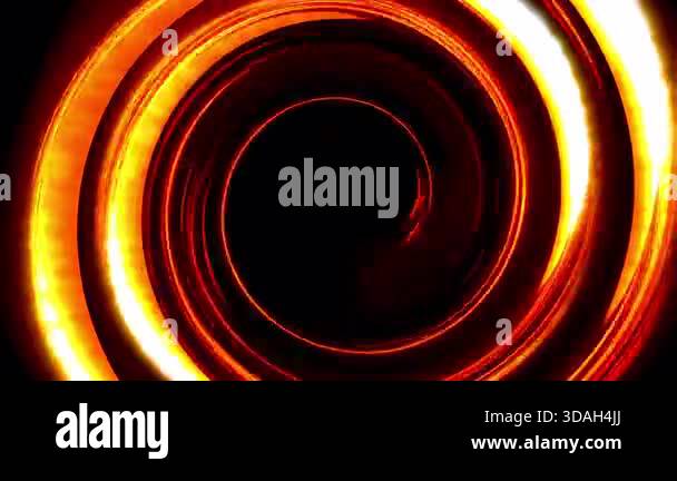 Fire Twirling Portal Loop High Energy Animation Abstract Background ...