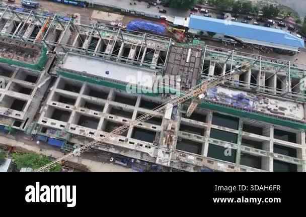 Construction site top view aerial Stock Videos & Footage - HD and 4K ...