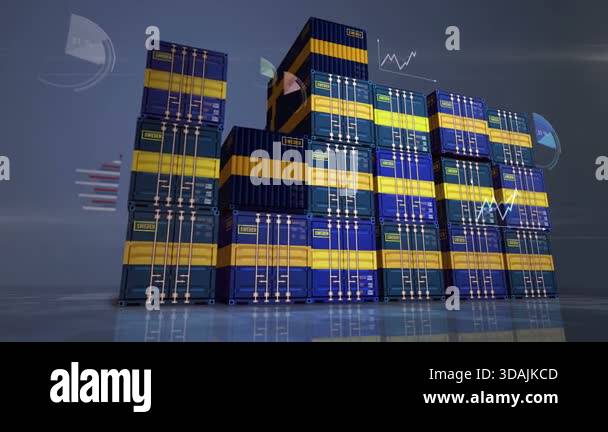 Sweden export production and import containers cargo with business ...