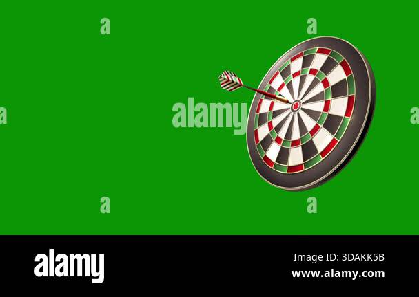 target with darts on the green background. the concept of business ...