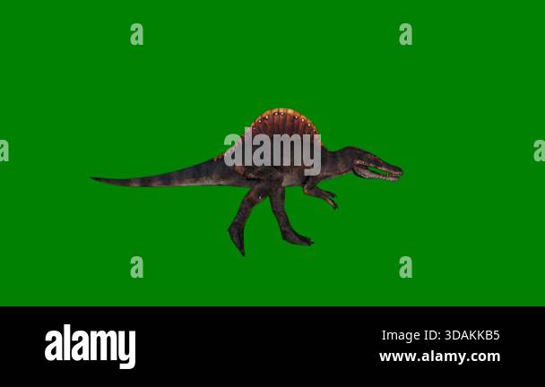 3 d illustration of a green dinosaur Stock Video Footage - Alamy
