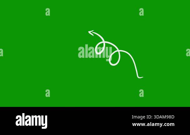 vector icon of hand drawn tree on green background Stock Video Footage ...