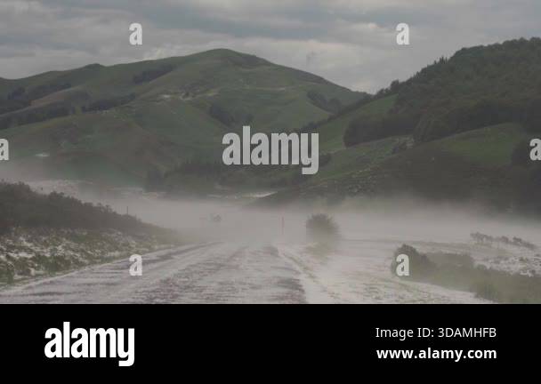Extreme weather hail rain storm on the streets. High quality 4k footage ...