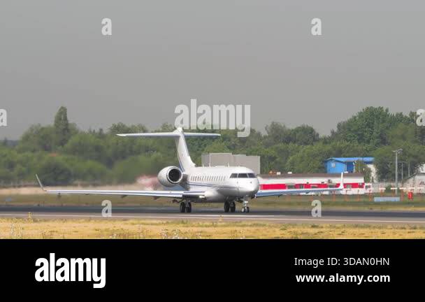 ALMATY, KAZAKHSTAN - JUNE 25, 2025: Private Bombardier Global 6000, STC ...