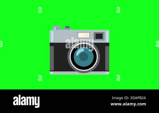 Camera on chroma key background Stock Video Footage - Alamy