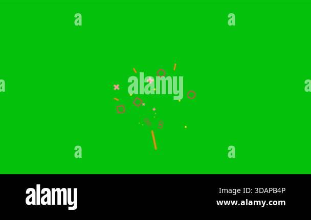 Star blink animation kn green screen background Stock Video Footage - Alamy
