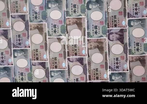 Japan, Japanese yen paper banknotes, money for business, financial ...