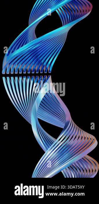 A mesmerizing display of abstract blue twisted lines creating a dynamic ...