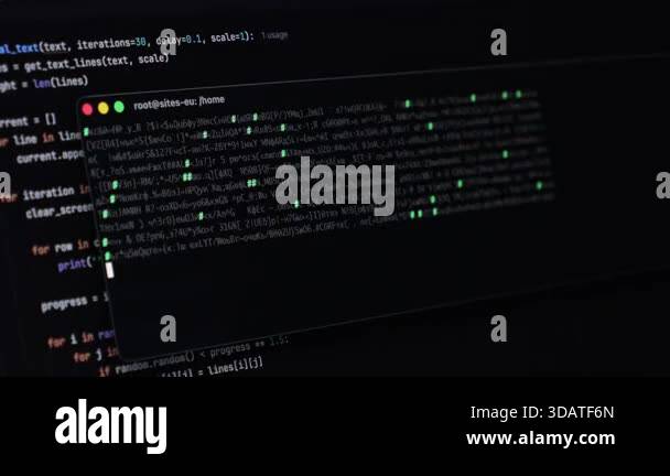 Close-up on a dark glowing screen displaying the successful HTTP 200 ...