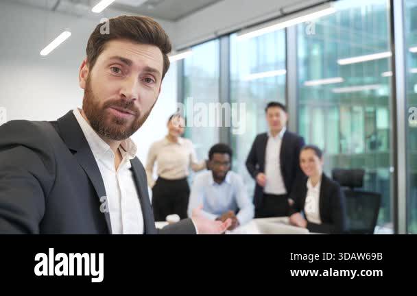 POV Employer invites to join team while talking on video call using ...