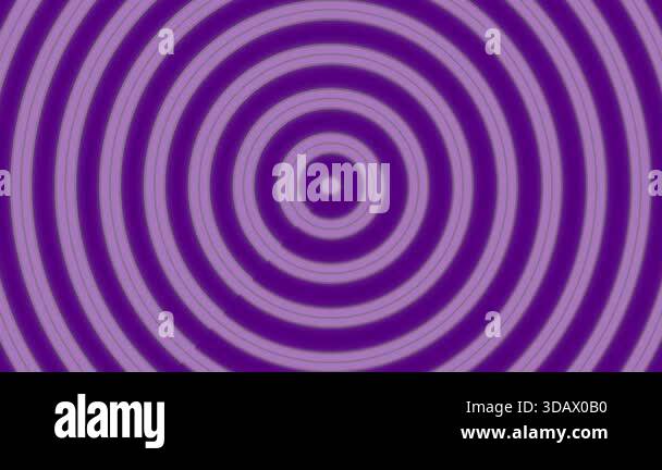 Hypnotic purple circles pulsating with energy and vibrant motion effect ...