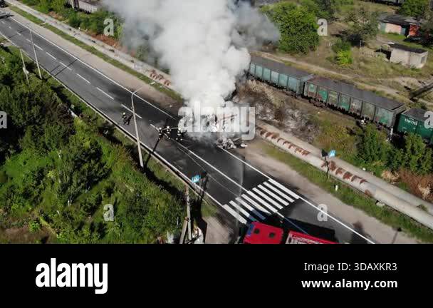 Fire burning side of road Stock Videos & Footage - HD and 4K Video ...