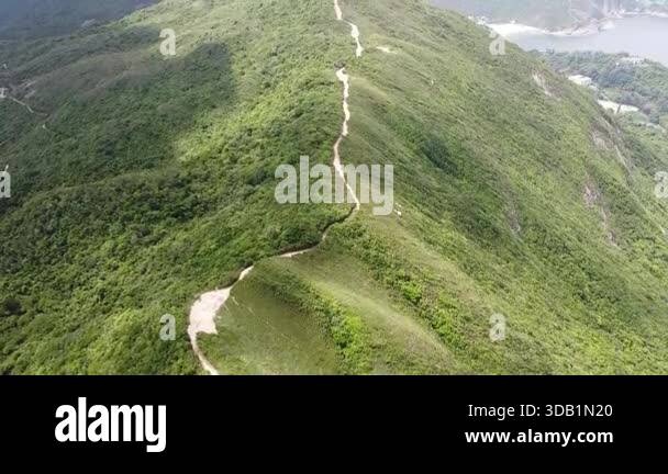 The Dragon's Back Hiking Trail on the Coast of Hong Kong Island Stock ...