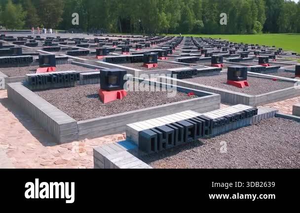 Belarus - Khatyn, June 2025: Panoramic view , a tribute to the villages ...
