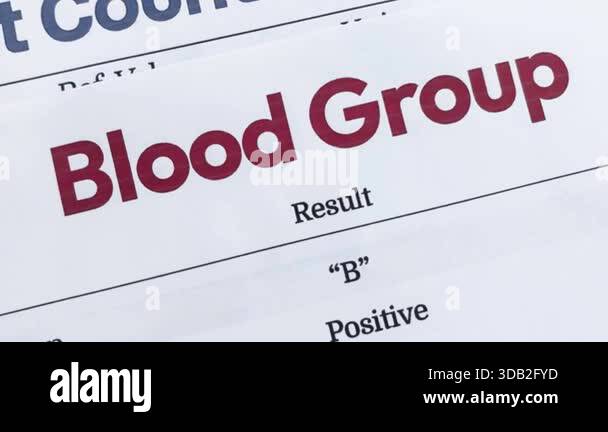 Blood group report showing on Stock Videos & Footage - HD and 4K Video ...