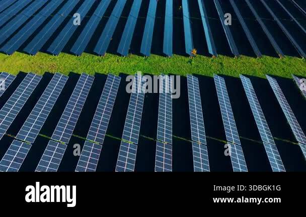 Moving quickly over the long rows of photovoltaic cells accumulating ...