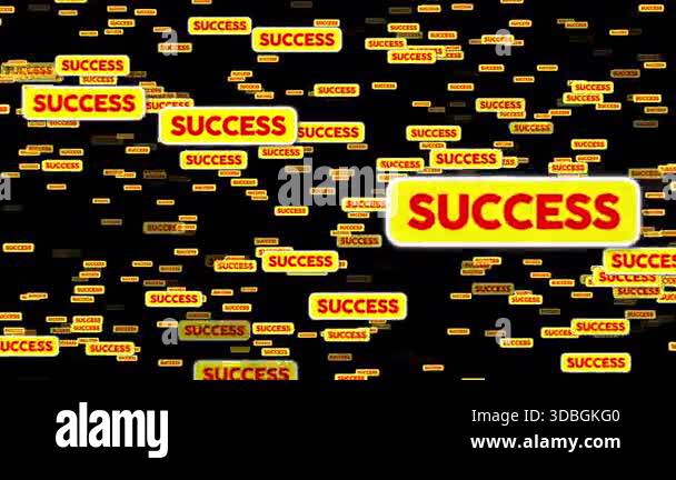 You have made it! A lot of SUCCESS WORDS icons emoji flying towards the ...