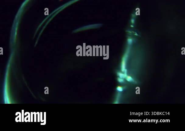 Blur light. Swirl lens flare. Rainbow green color optical glint gleam ...