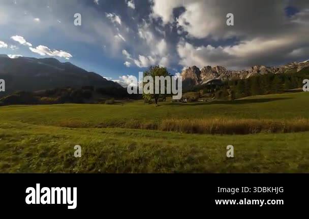 FPV aerial drone video of the Pompagnon mountain range and Val Grande ...