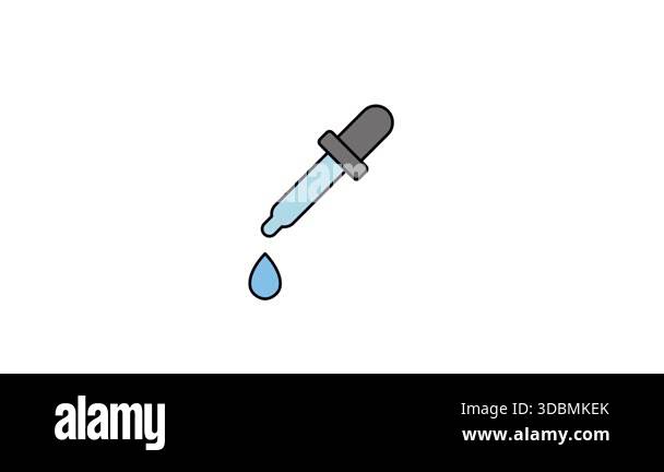 Cartoon dropper icon pipette Stock Videos & Footage - HD and 4K Video ...