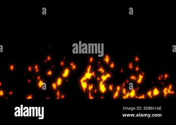 Anime fire with transparent background, cartoon fire with alpha channel ...