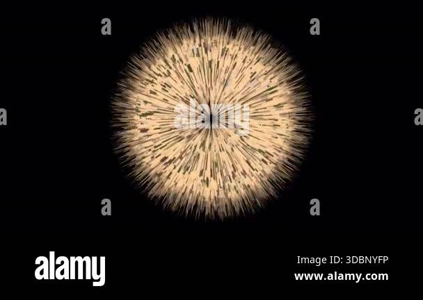 Abstract Circle Particle Rays Background Loop. Can be used for led ...
