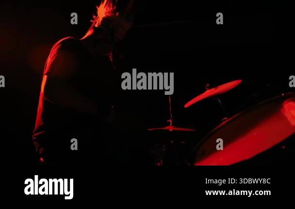 Dramatic drummer silhouette performing Stock Videos & Footage - HD and ...