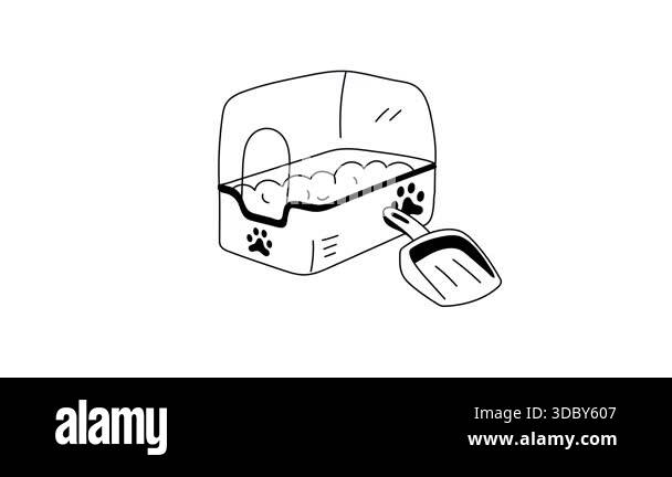 Convenient litter box for cats to maintain hygiene indoors, premium ...