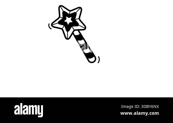 Take your hands on this creative animated icon of magic wand, ready to ...