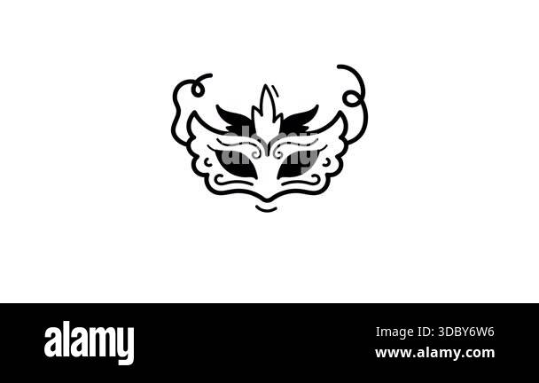 An editable animated icon of Party mask in trendy style, A beautiful ...