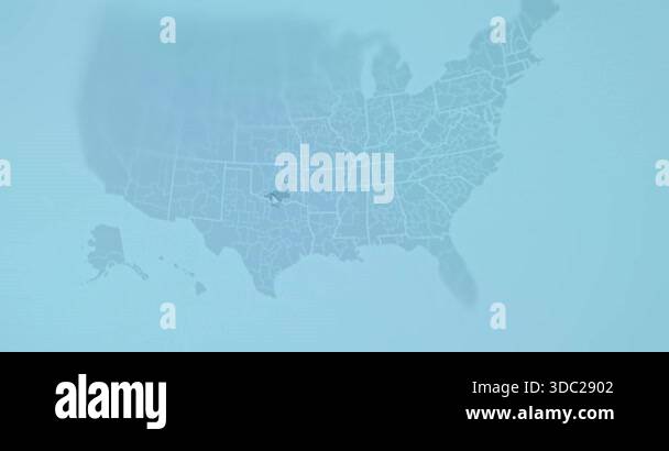 Blank map of United States of America, Partial Economic Areas Stock ...