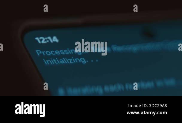 Face Recognition System Initializing on smartphone Stock Video Footage ...