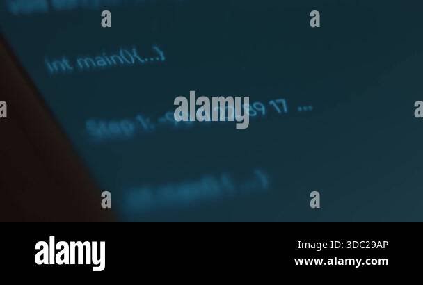 Computer programming code close up Stock Video Footage - Alamy
