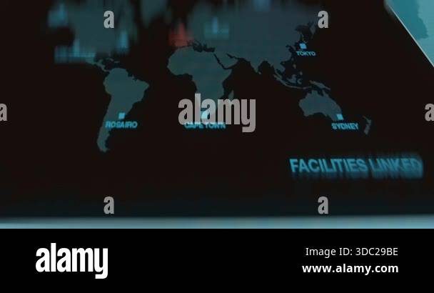 Graphical representation of a global network with Facilities Linked ...