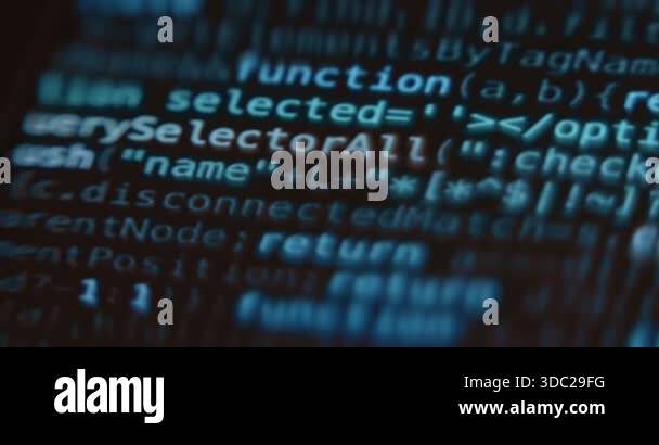 Colorful computer code for web development purposes Stock Video Footage ...